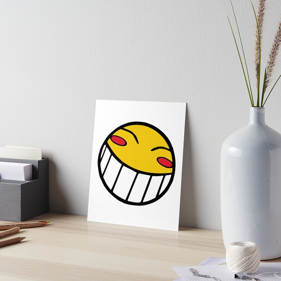"Cowboy Bebop Radical Ed Smiley Face Sticker" Art Board Print by ...