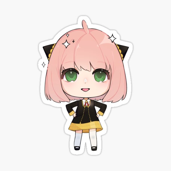 "Anya Forger Spy X Family Chibi" Sticker for Sale by Monsday | Redbubble