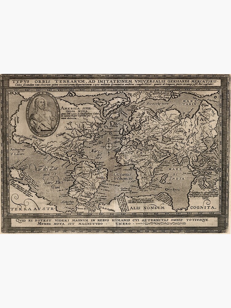 "old map of the world 1600" Art Print for Sale by trotamundos | Redbubble