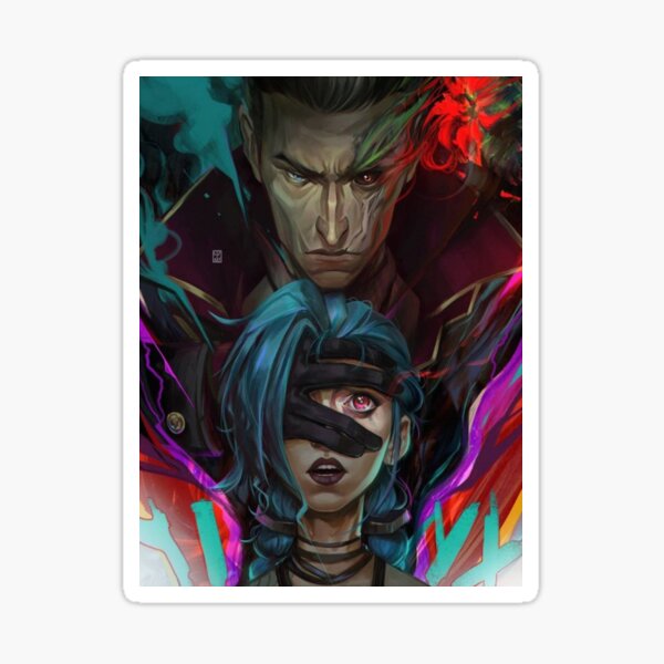 "Arcane" Sticker by Artworld8 | Redbubble