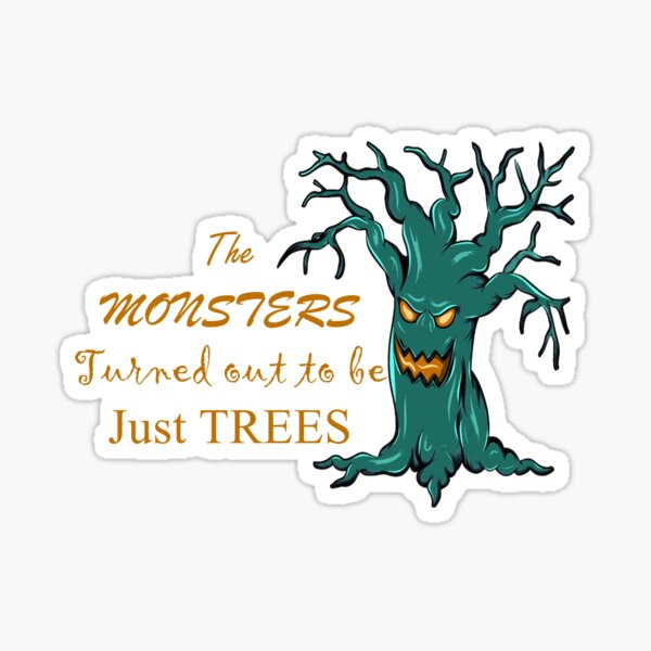 "Monster Trees" Sticker by abdul2211 | Redbubble