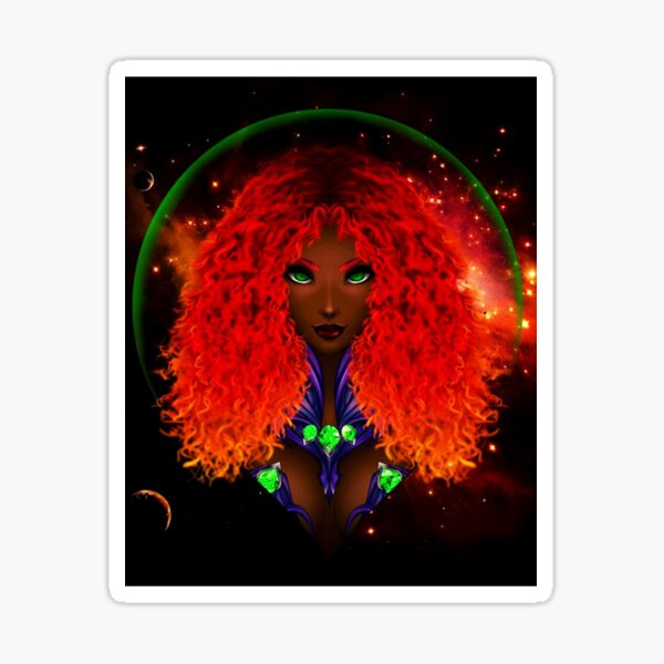 "Teen Titans Starfire " Sticker by BeeTeesCo1 | Redbubble