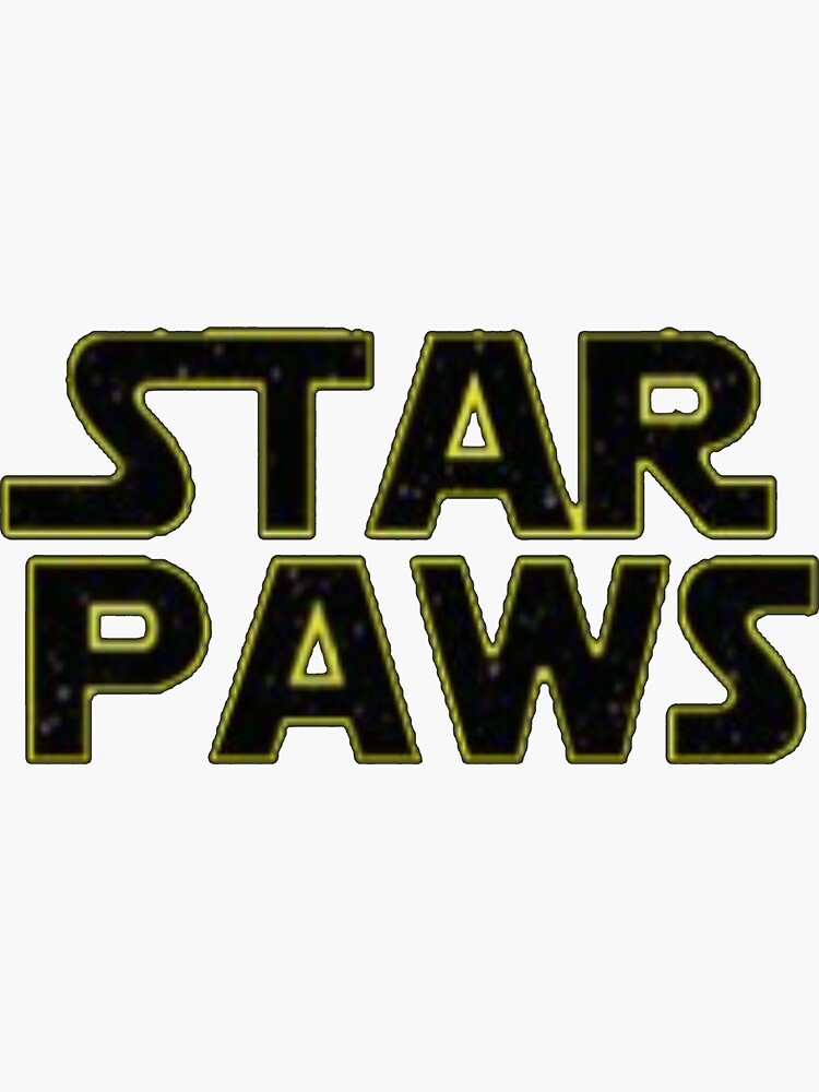 "Star Paws Logo" Sticker for Sale by 1weekinparadise | Redbubble