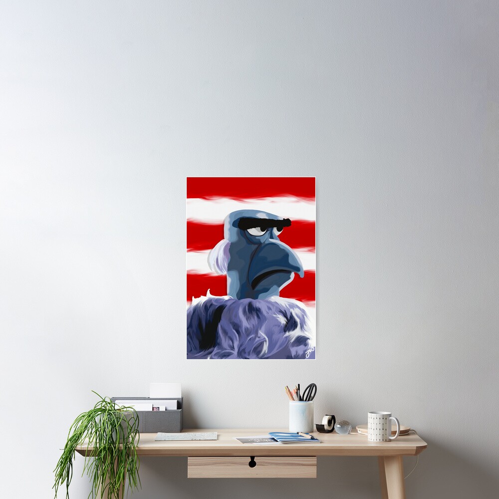 "Sam Eagle Portrait Painting (version 1/2)" Poster for Sale by ...