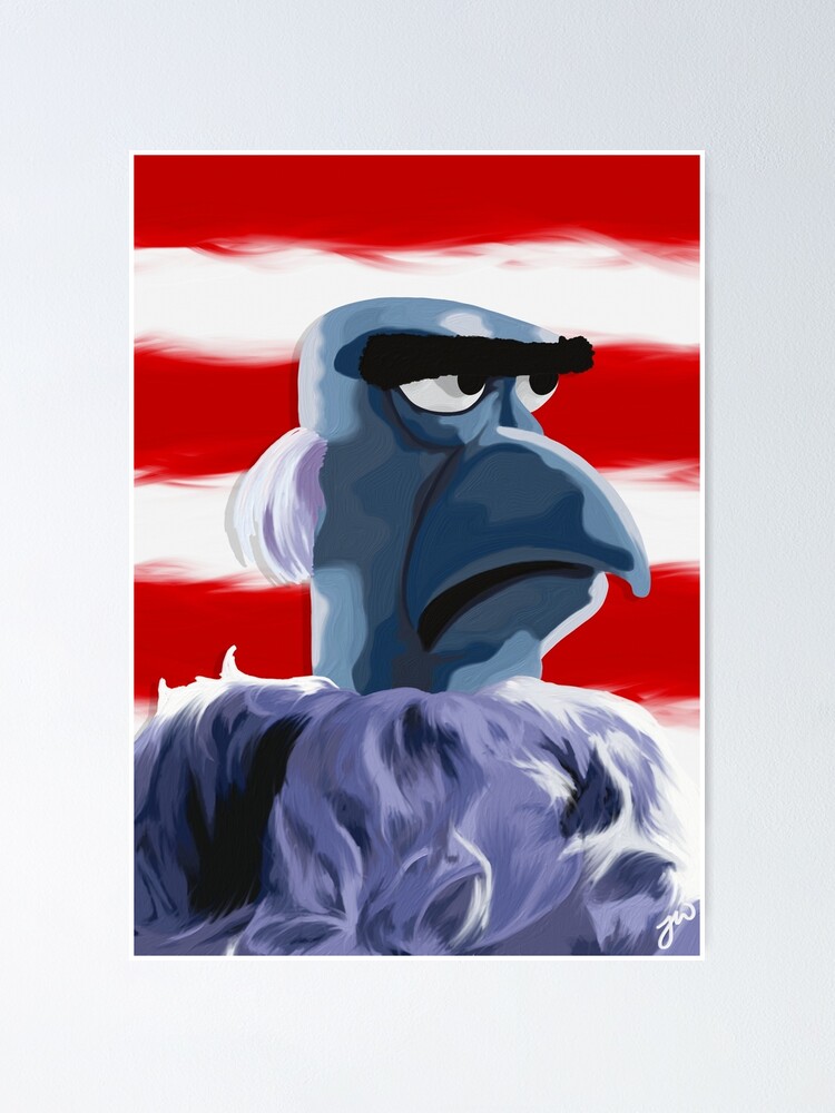 "Sam Eagle Portrait Painting (version 1/2)" Poster for Sale by ...