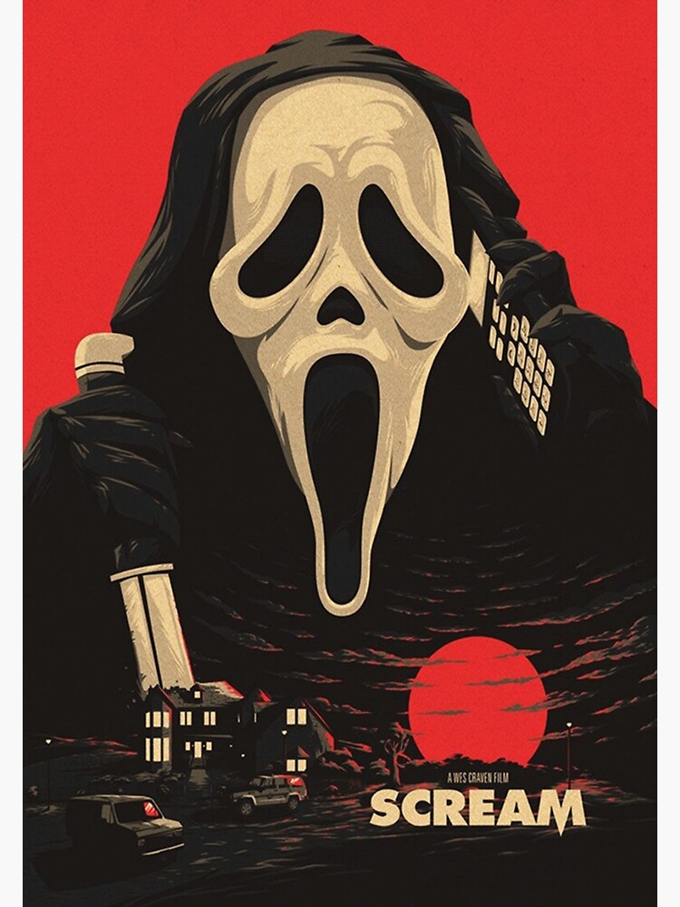 Ghostface Poster Poster For Sale By Marrygradd Redbubble