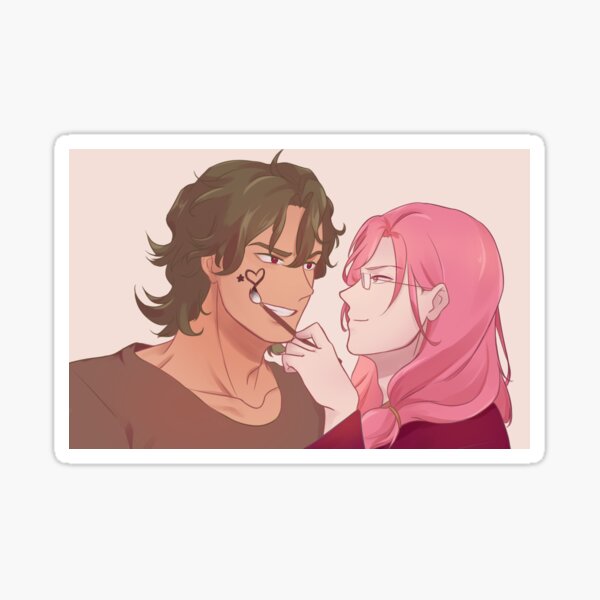 "Matchablossom Face Paint" Sticker for Sale by shamari-arts | Redbubble