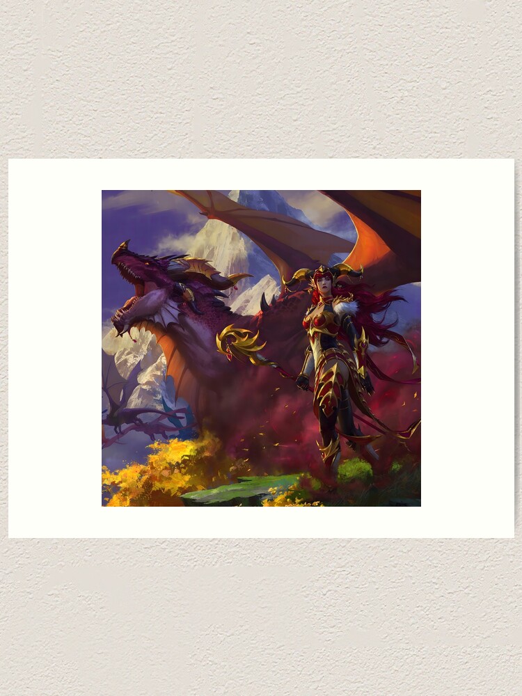 "Alexstrasza, Dragon Queen" Art Print for Sale by masterleo | Redbubble