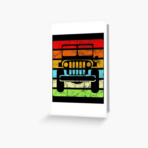 "Off Road 4X4 Vintage Retro 70S Sunset Off Road" Greeting Card by ...