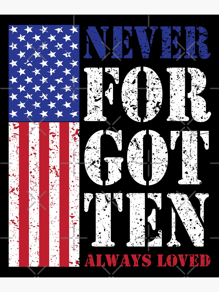 "Memorial Day Never Forgotten Always Loved Patriotic" Sticker for Sale ...