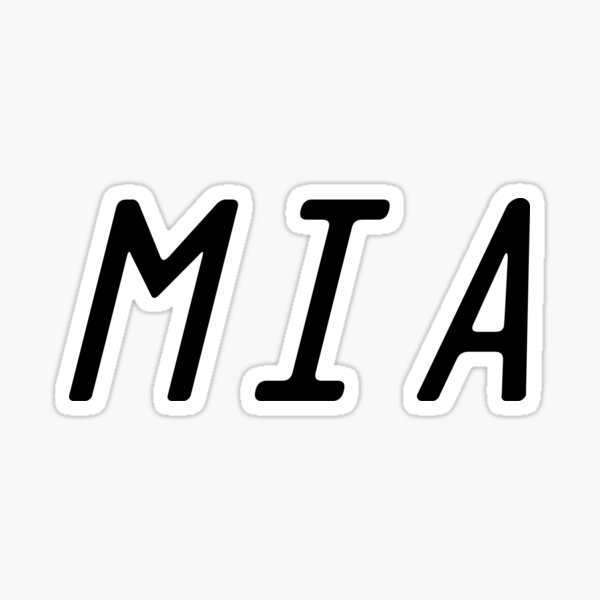 Pegatina «Copia de Mia | nombre mia | camiseta letra mia nombre» de ...