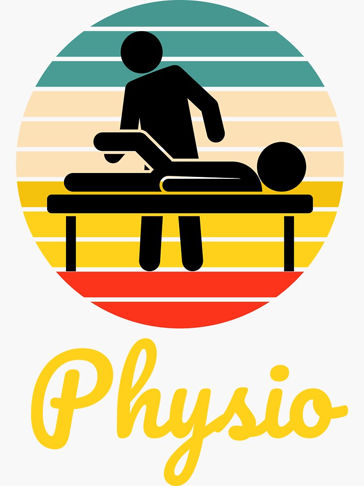 "Retro Physio | Physiotherapist" Sticker for Sale by Sandeaux Designs ...
