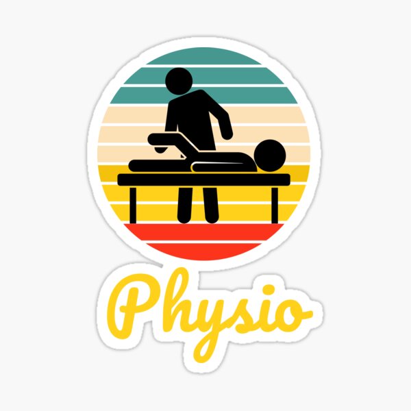 "Retro Physio | Physiotherapist" Sticker for Sale by Sandeaux Designs ...