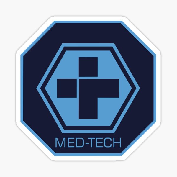 "Med-Tech" Sticker by Clanger201 | Redbubble