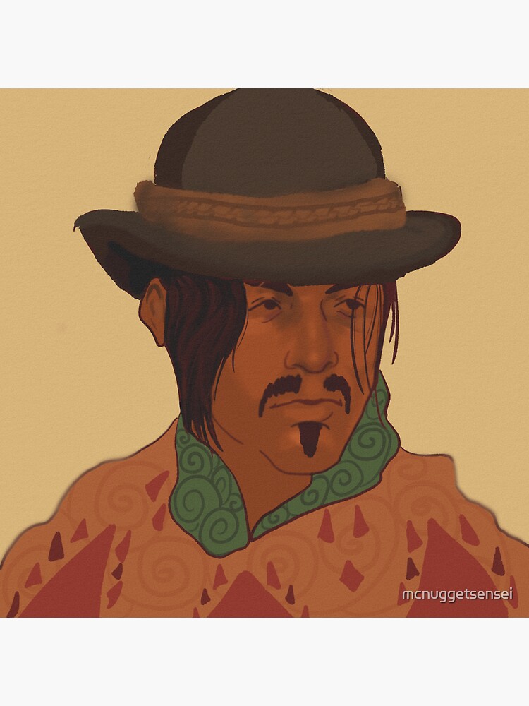 "Javier " Sticker for Sale by mcnuggetsensei | Redbubble