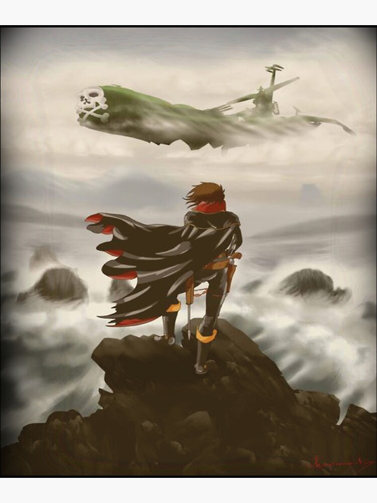 "s albator harlock premium " Poster for Sale by LifeShinesStore | Redbubble