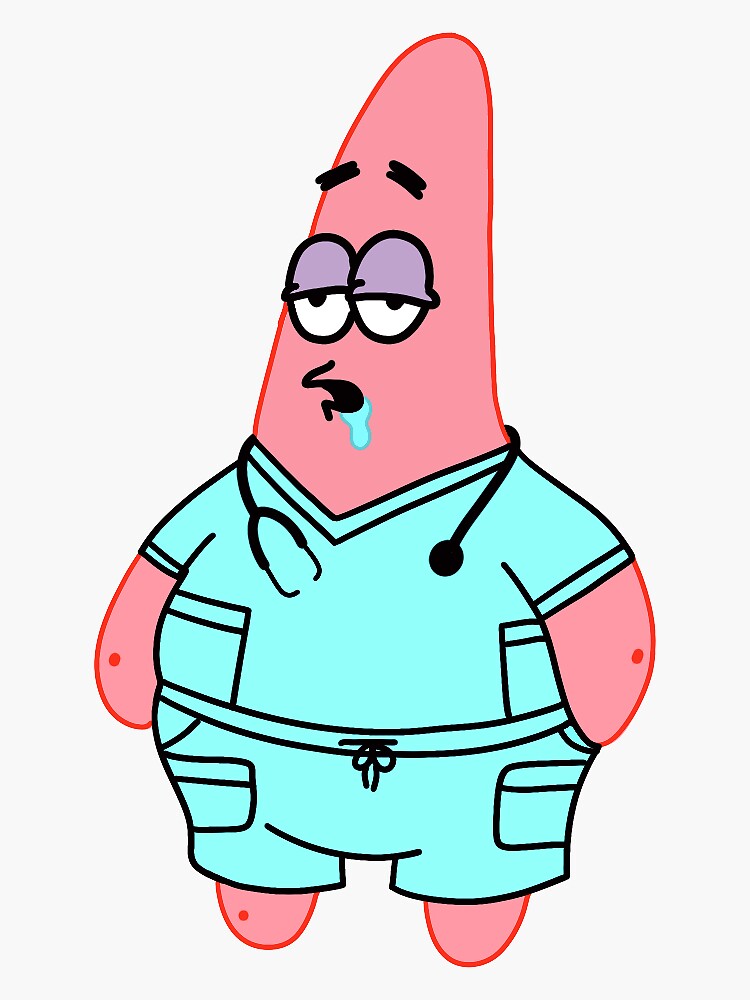 "Nurse Patrick " Sticker for Sale by nurseratchetart | Redbubble