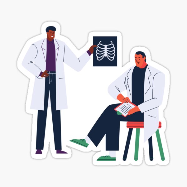 "Doctor Doctor" Sticker by RubtifyWonders | Redbubble