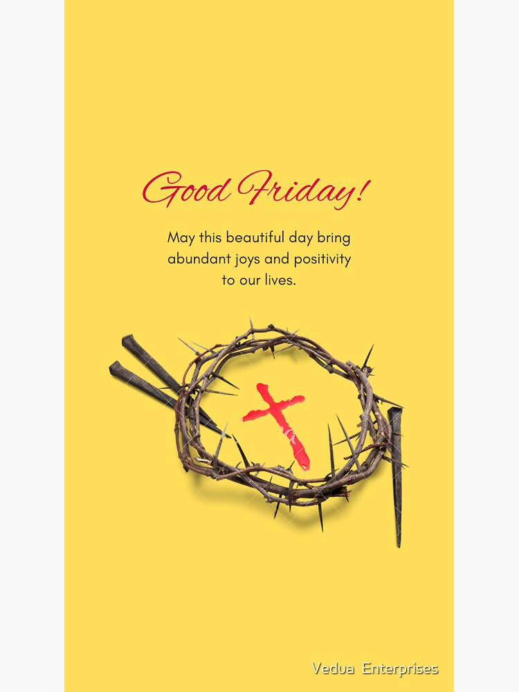 "Good Friday " Sticker for Sale by suryansh-13 | Redbubble