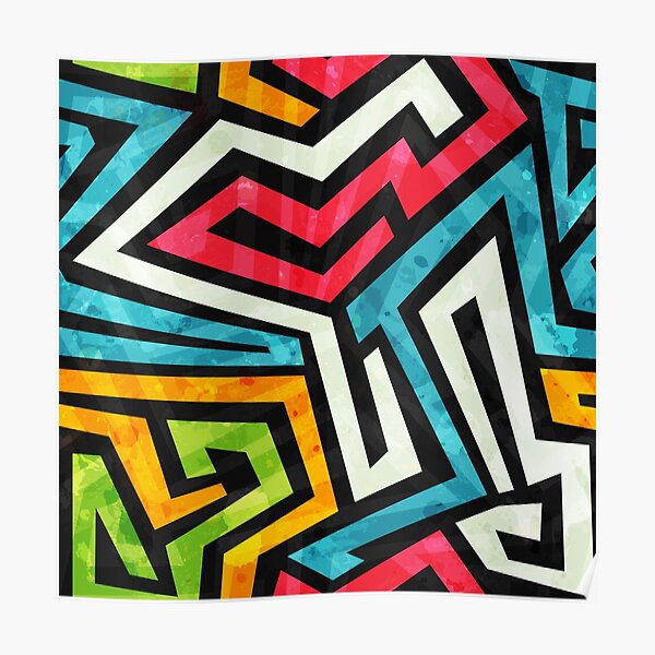 "Tribal Maze Design" Poster for Sale by renju1902 | Redbubble