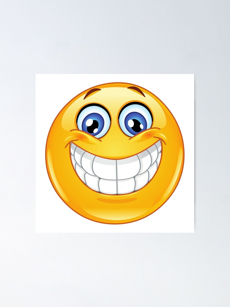 "Smile emoji graphics card design for both boys and girls." Poster for ...