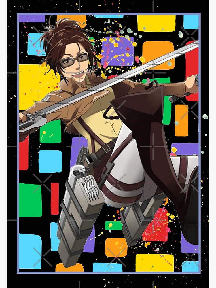 "Hange Zoe Hanji Attack on Titan Shingeki no Kyojin Color Block Anime ...