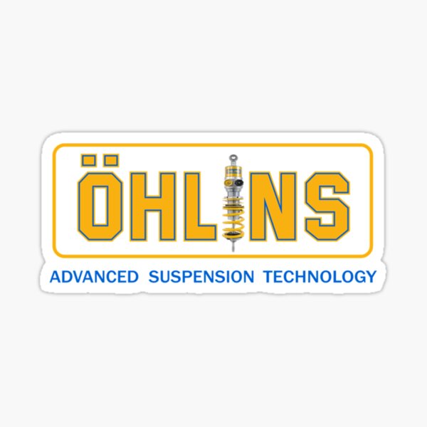 "Ohlins Racing Retro Classic T-Shirt" Sticker by NiklasBreese | Redbubble