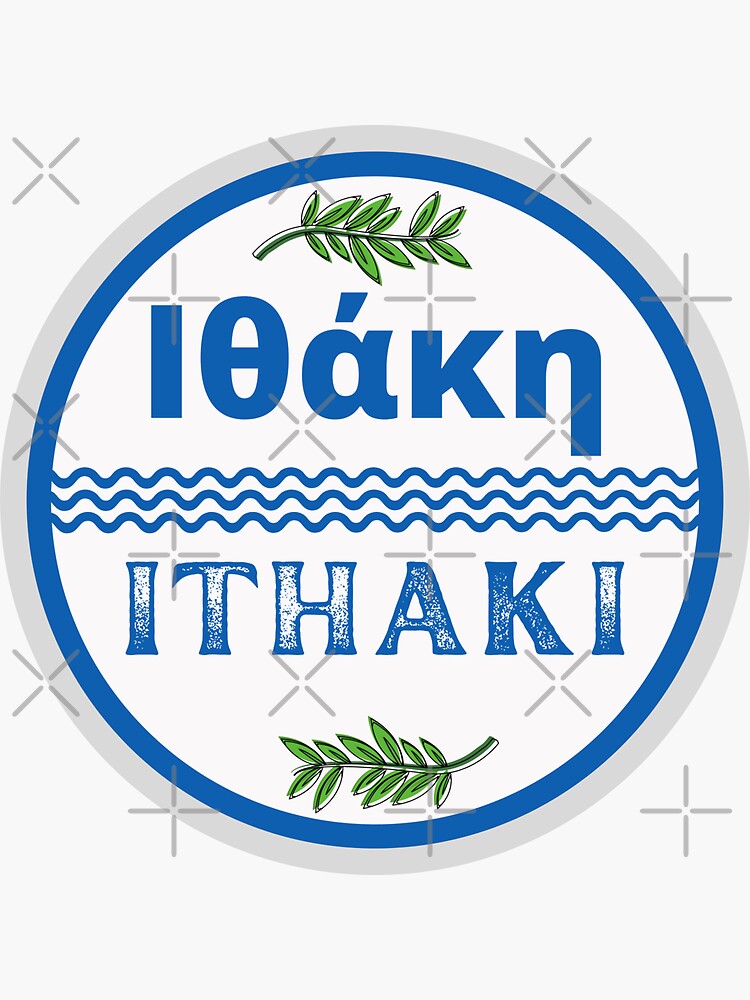 "Greek Island of Ithaka" Sticker for Sale by FedSherDesign | Redbubble
