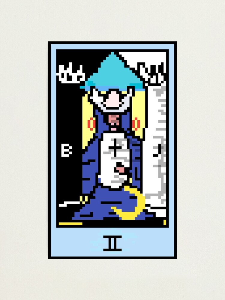 "Wait, is this pixel art tarot? Pink - Major Arcana 'The High Priestess ...