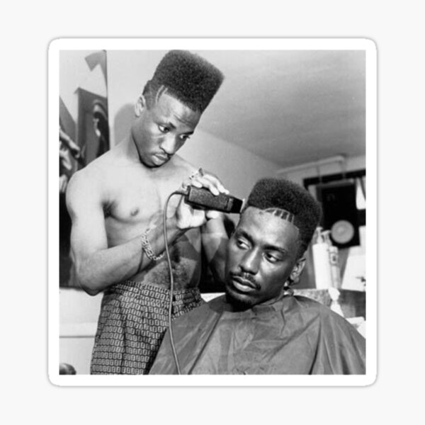 "big daddy kane - haircut" Sticker by UlrichMetzger | Redbubble