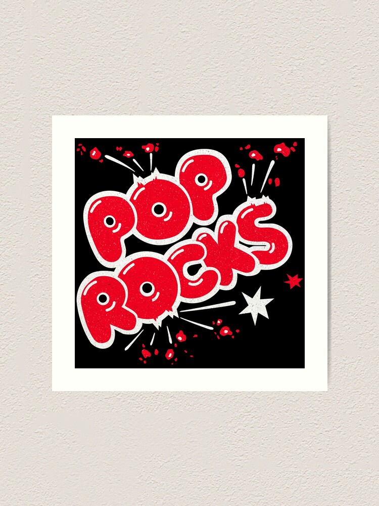 "70s Pop Rocks Retro Candy Phenomenon Logo with A Little Distressing ...