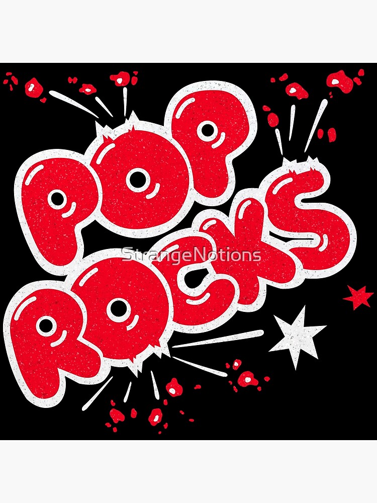 "70s Pop Rocks Retro Candy Phenomenon Logo with A Little Distressing ...