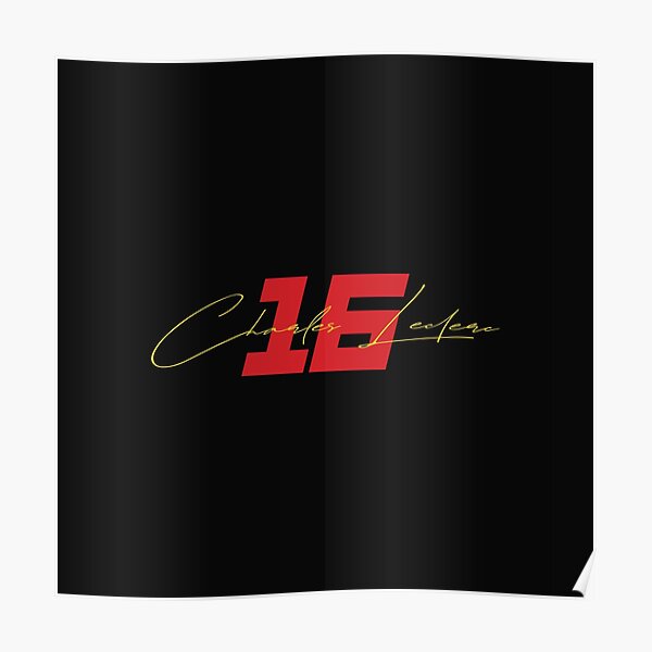 "Charles Leclerc 2023 Signature" Poster for Sale by TheMouddict | Redbubble