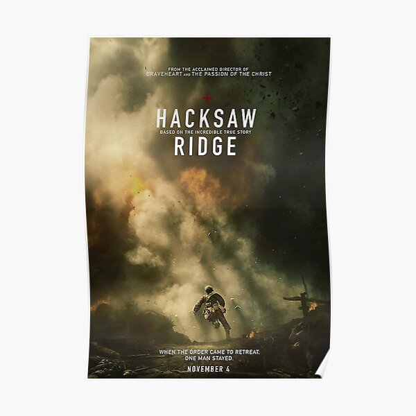 "Hacksaw Ridge Movie" Poster by horacecloudi | Redbubble