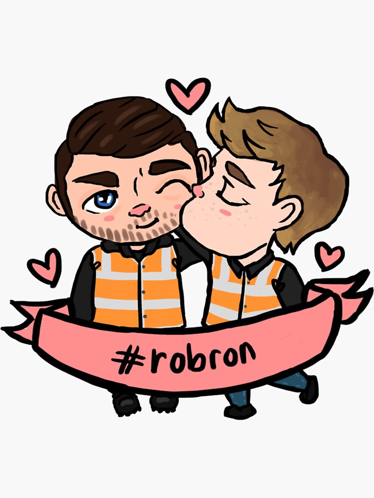 "Scrapyard Boyfriends (with Robron banner)" Sticker by ShellyBushey73 ...
