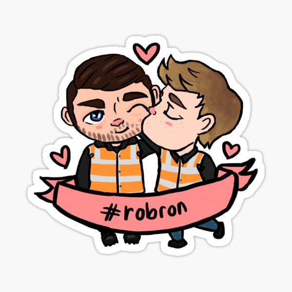 "Scrapyard Boyfriends (with Robron banner)" Sticker by ShellyBushey73 ...
