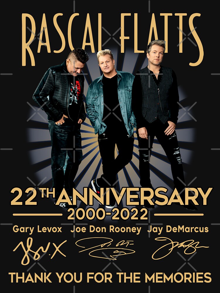 T-shirt « Rascal Flatts 22e anniversaire 2000 2022 Merci pour les ...