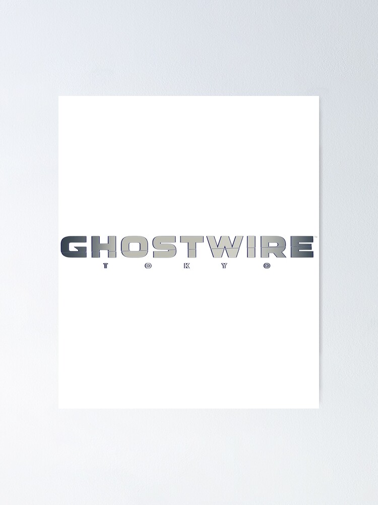 "Ghostwire Tokyo v1 logo" Poster by SoladoKinoto | Redbubble