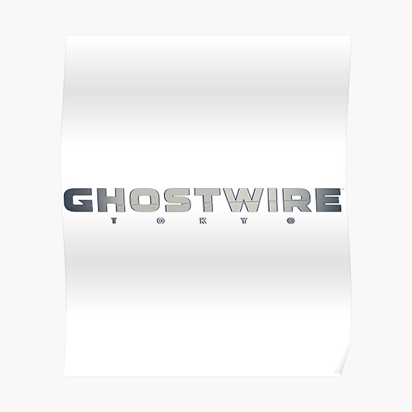 "Ghostwire Tokyo v1 logo" Poster by SoladoKinoto | Redbubble
