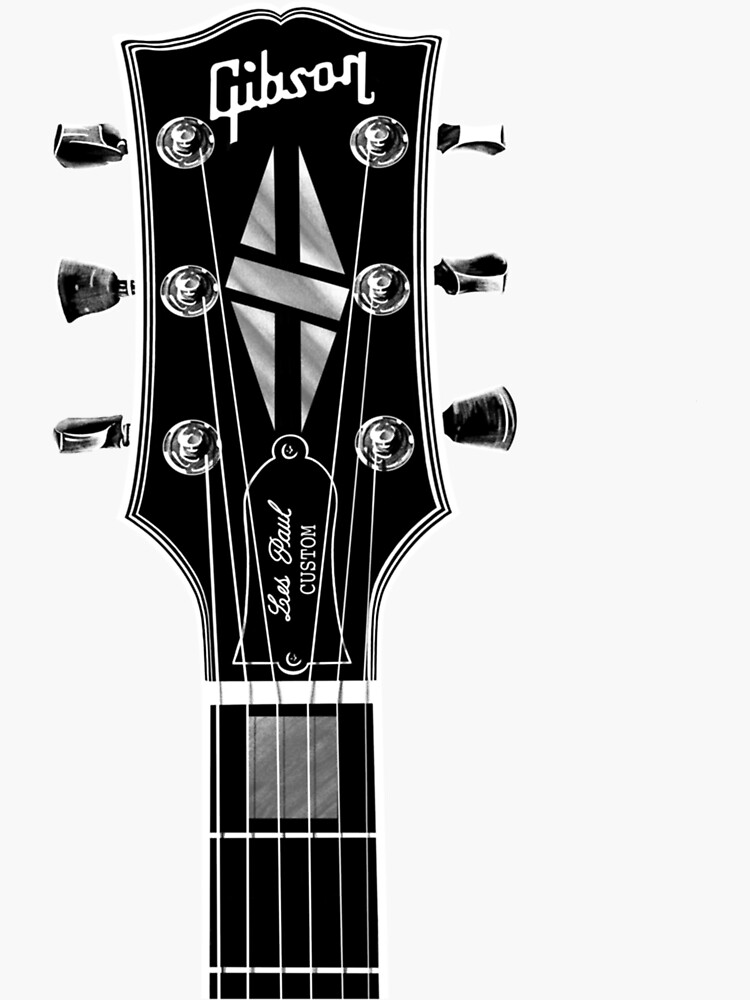 "Gibson Les Paul Sticker" Sticker by tiffanymay | Redbubble