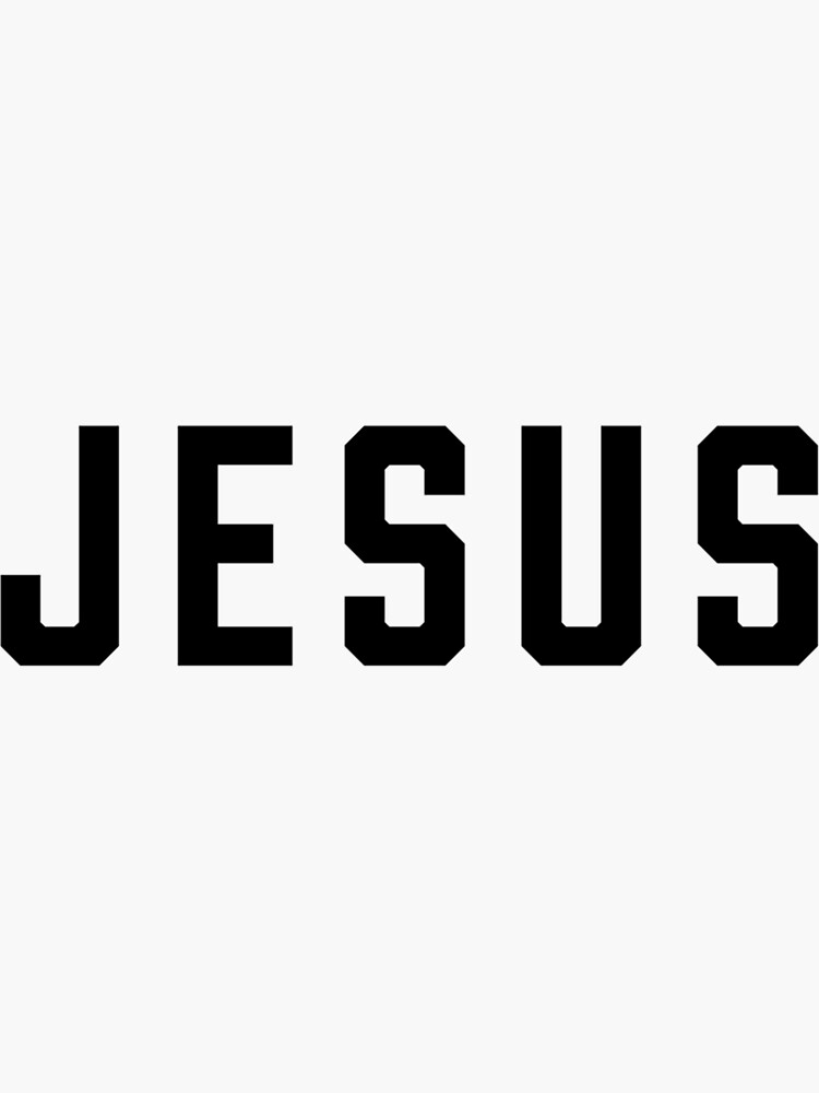 "Jesus Type " Sticker by Bookmanart | Redbubble