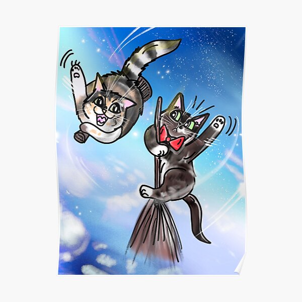 "Magic Battle " Poster for Sale by HappyPawtraits | Redbubble
