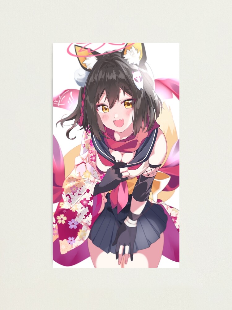 Hentai Anime Cat Girl Cute Photographic Print For Sale By Mrkorecki Redbubble
