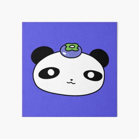 "Blueberry Panda Face" Art Board Print by SaradaBoru | Redbubble