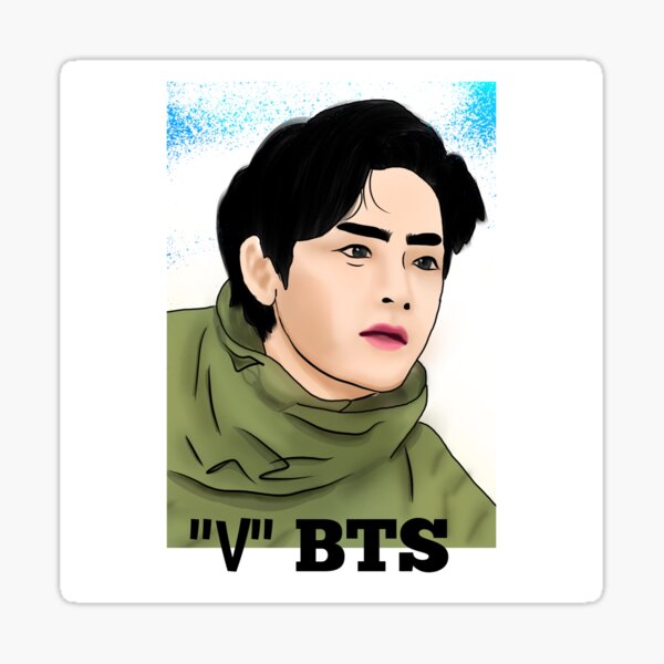 Pegatina «Dibujos animados de KPOP V BTS» de PutraDesign | Redbubble