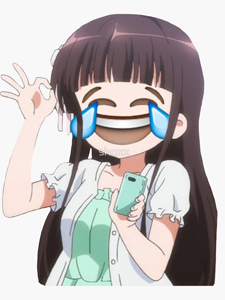 "Smash That Like Button - Dank Meme Anime" Sticker by shoxx | Redbubble