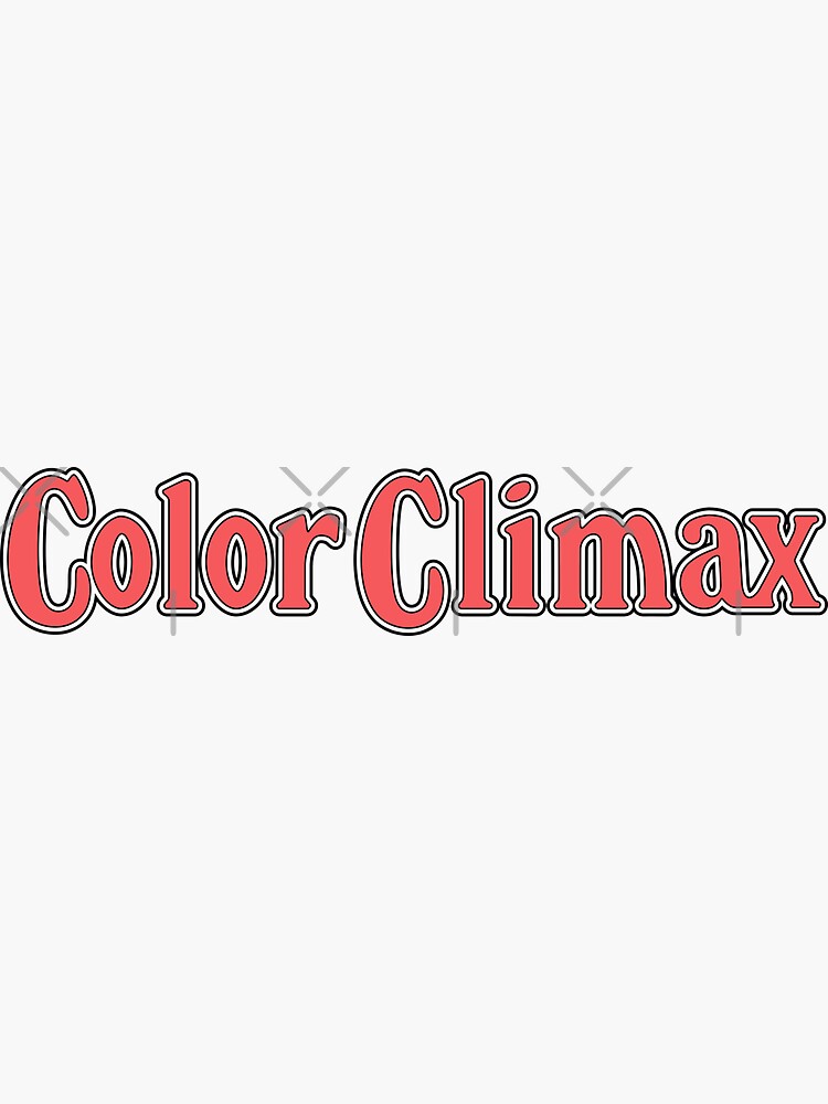 "Color Climax" Sticker for Sale by innuendo-retro | Redbubble