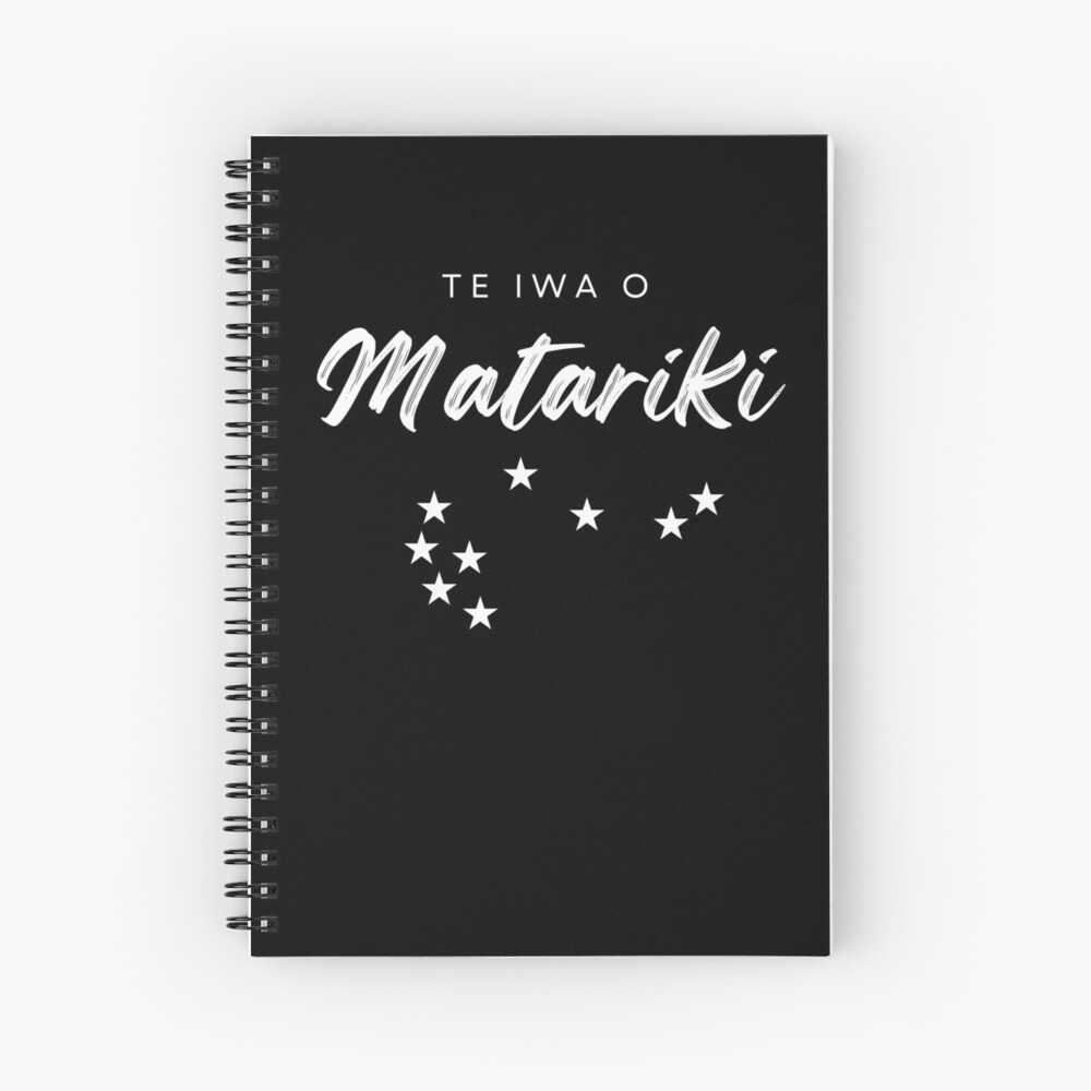"Te Iwa O Matariki" Spiral Notebook by AtarangiDesigns | Redbubble