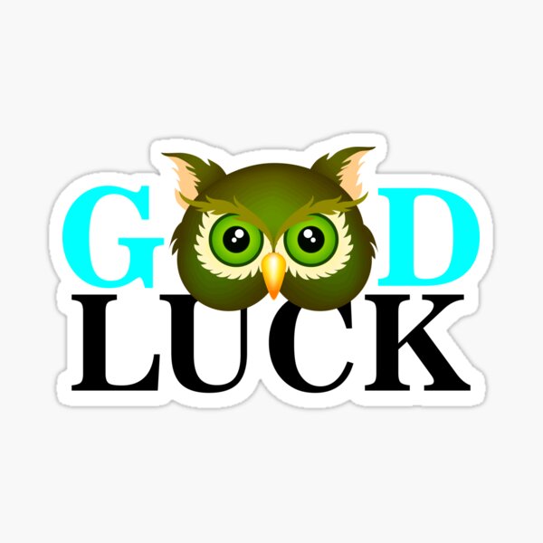 "Good Luck" Sticker by ekkallol | Redbubble