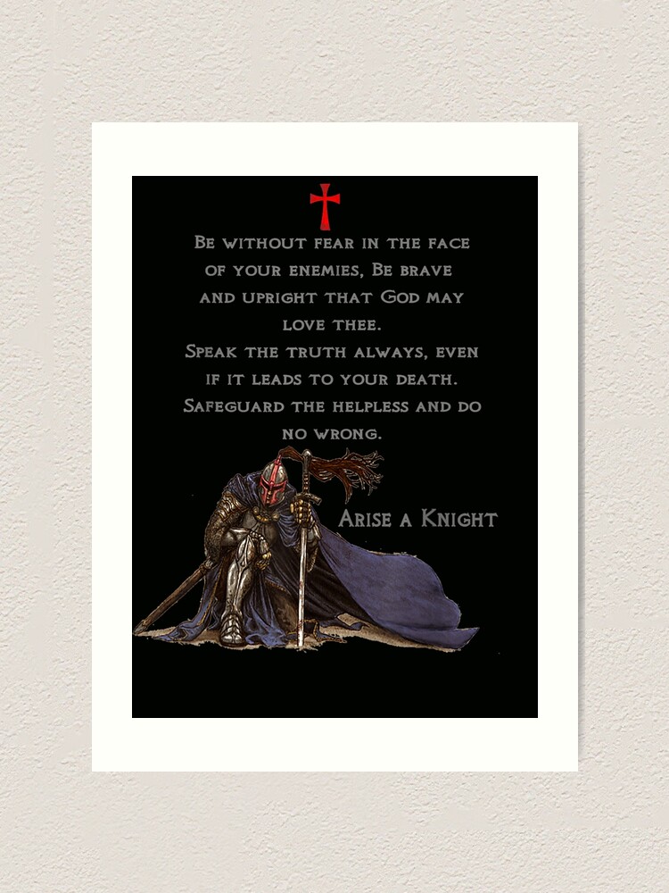 "Knights Templar Oath For God Christian" Art Print for Sale by Neva ...